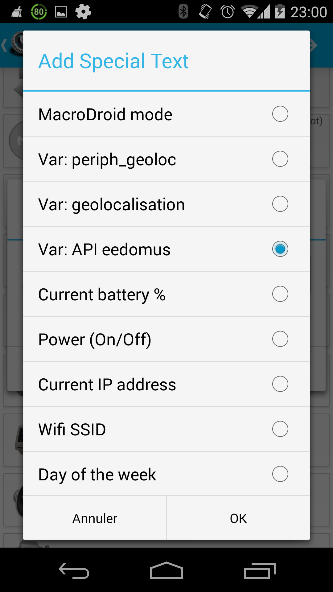 Votre smartphone devient un Traceur GPS pour eedomus grâce à MacroDroid